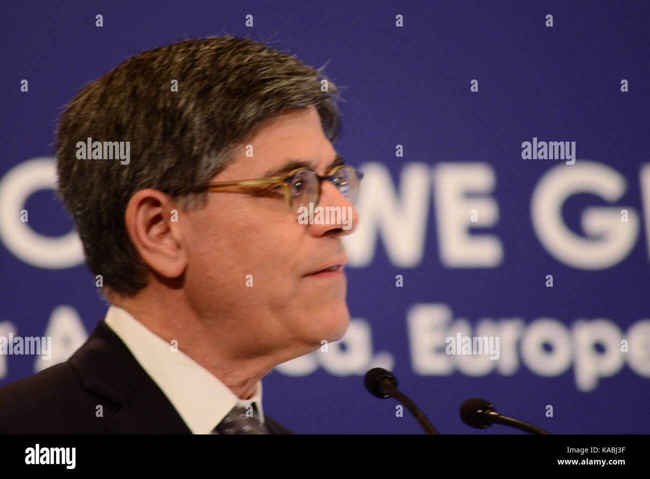 Athens, Greece. 25th Sep, 2017. Jack Lew, Former US treasury secretary ...