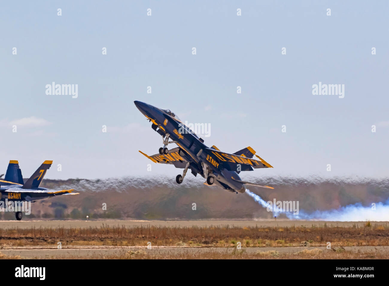 Airplane Blue Angels Navy Flight Demonstration Squadron flying at the ...
