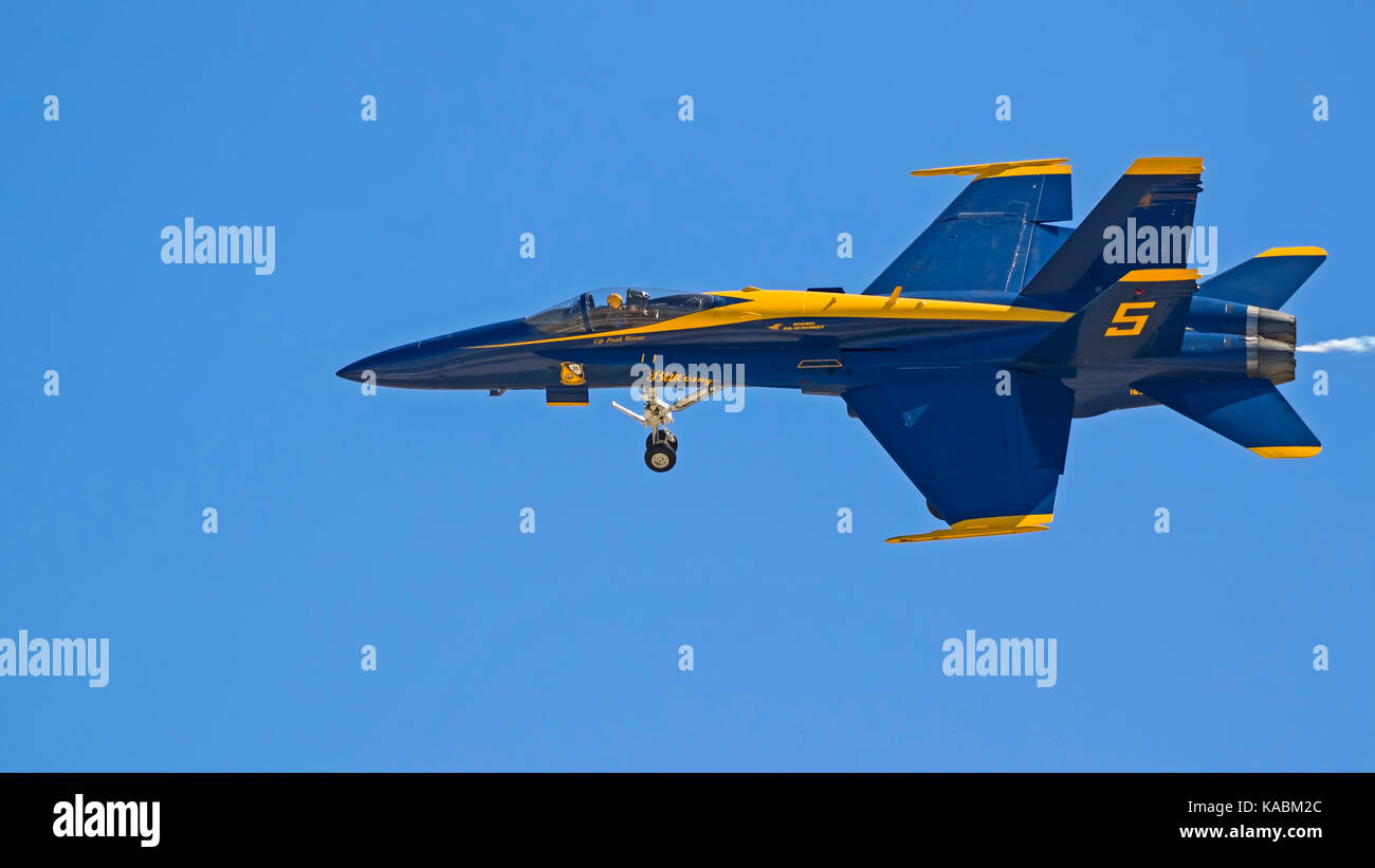 Airplane Blue Angels Navy Flight Demonstration Squadron flying at the ...
