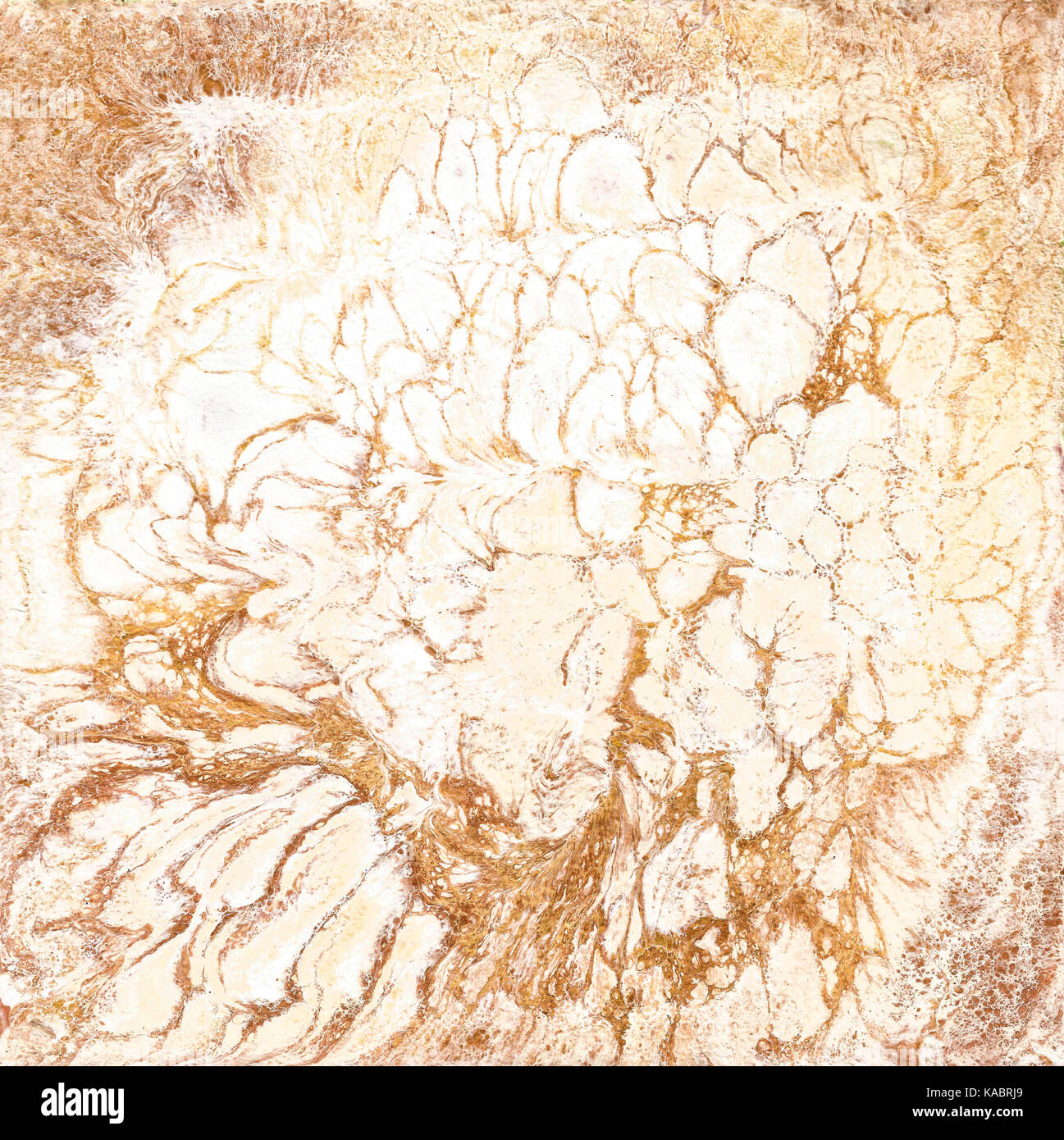 White and golden marble texture. Hand draw painting with marbled Stock ...
