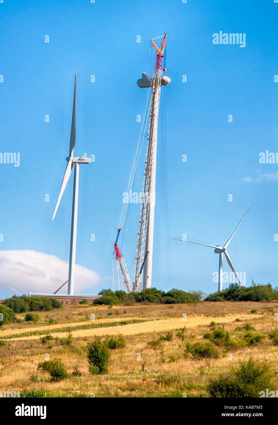 building site of a wind turbine Stock Photo - Alamy