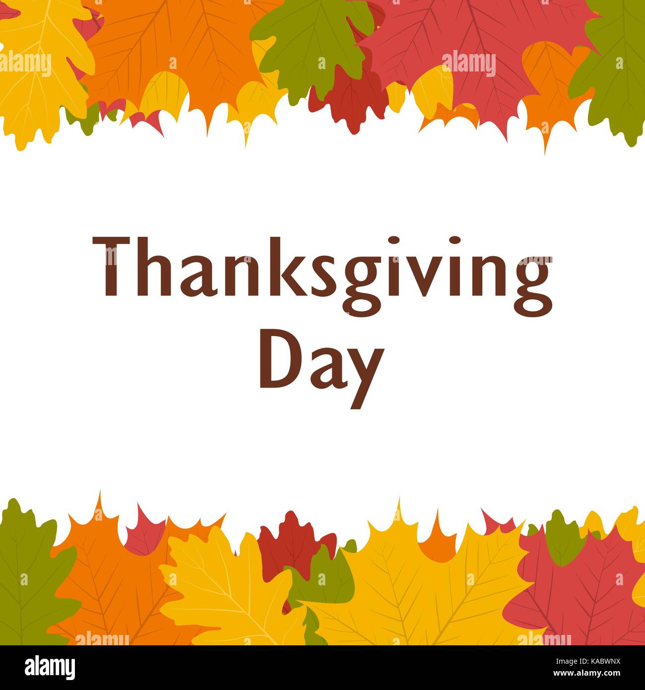 Thanksgiving day, banner with autumn leaves Stock Vector Image & Art ...