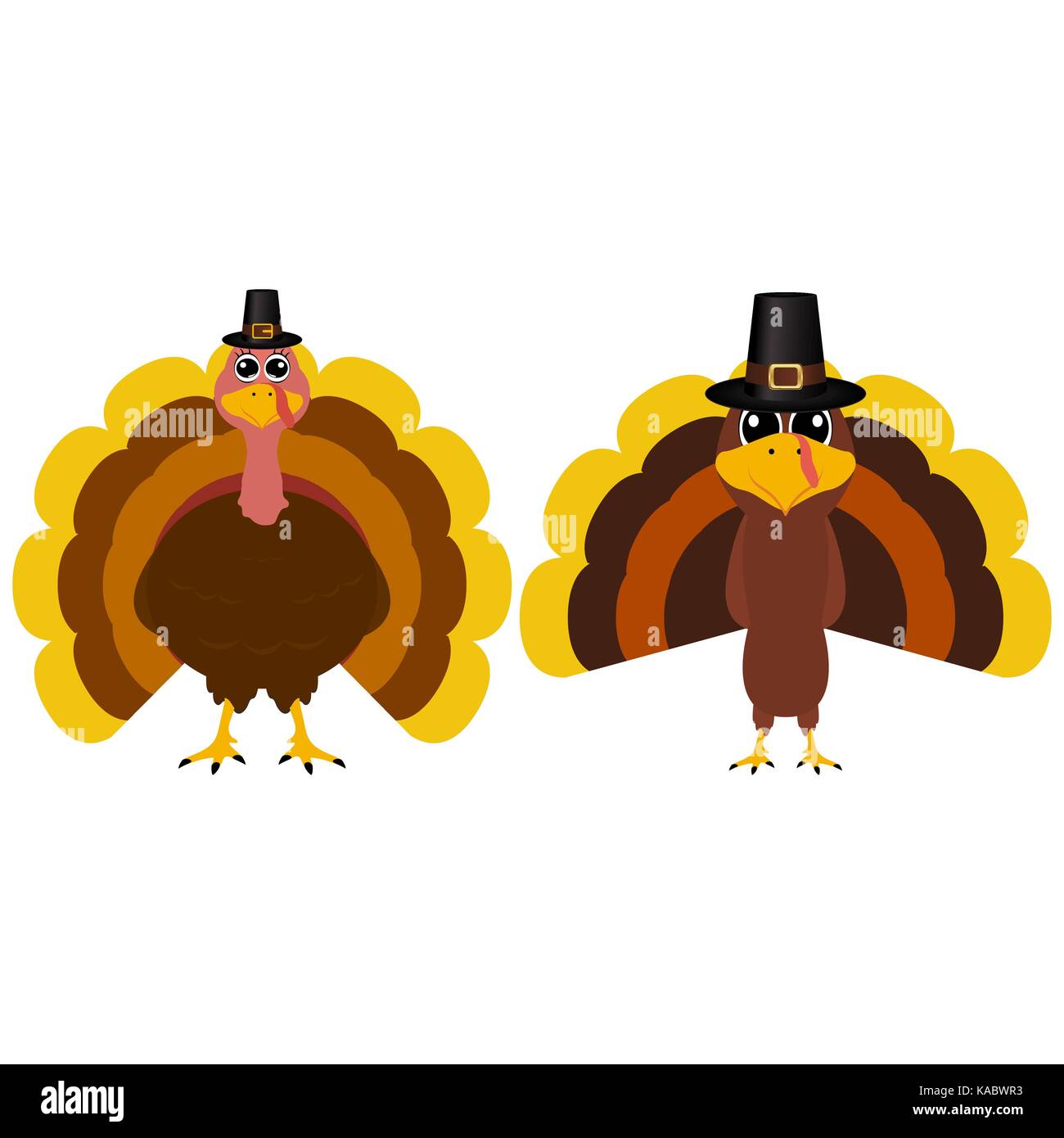 Turkey Pilgrimin on Thanksgiving Day Stock Vector Image & Art - Alamy