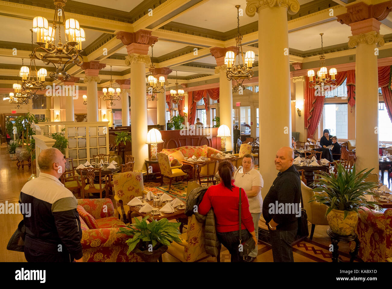 Tea room at the Fairmont Empress Hotel, Victoria, British Columbia ...