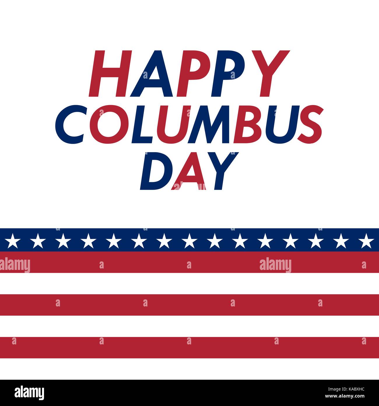 Happy columbus day american Cut Out Stock Images & Pictures - Alamy