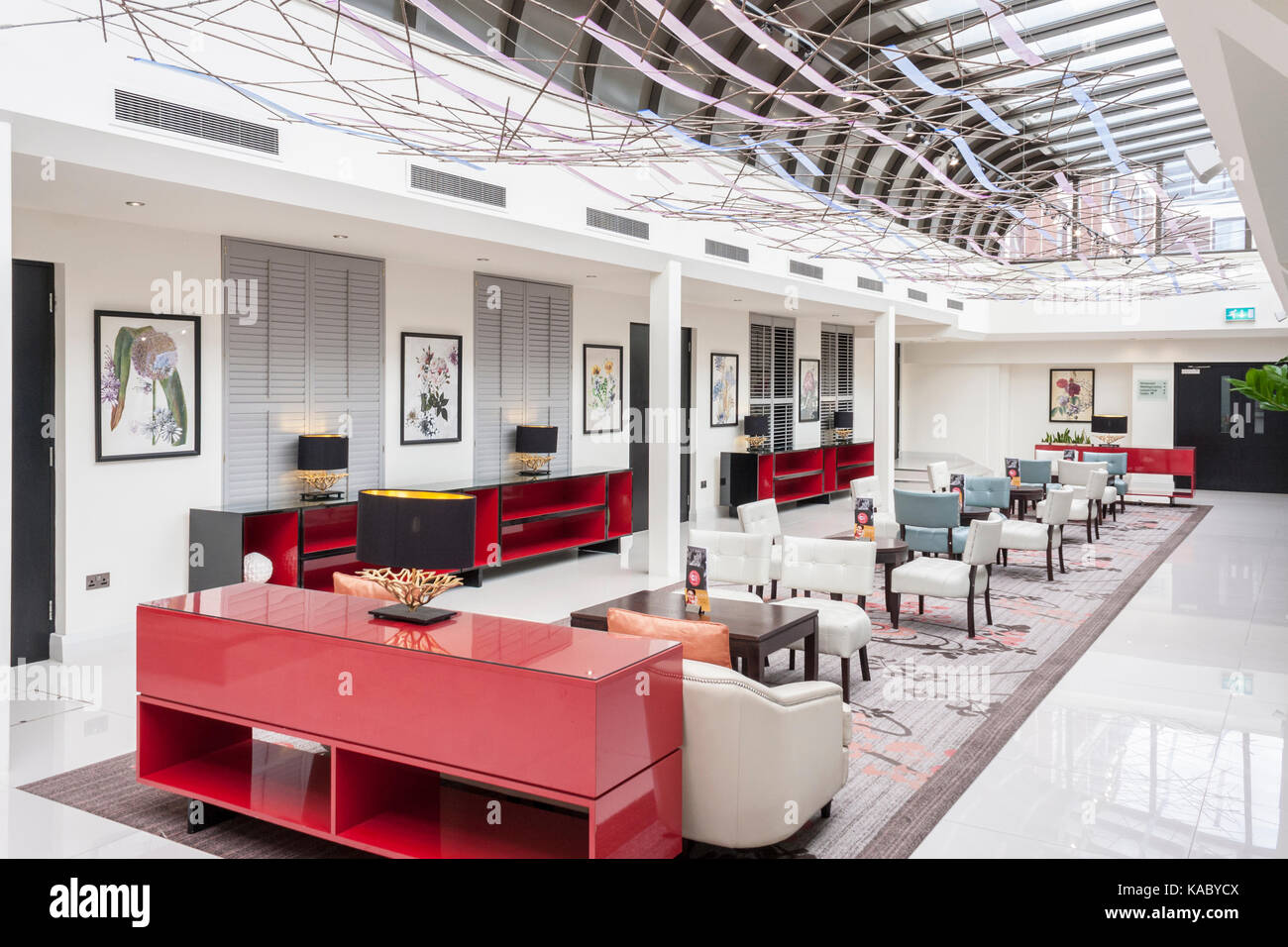 Holiday Inn hotel interior, Stratford-upon-Avon, Warwickshire, England ...