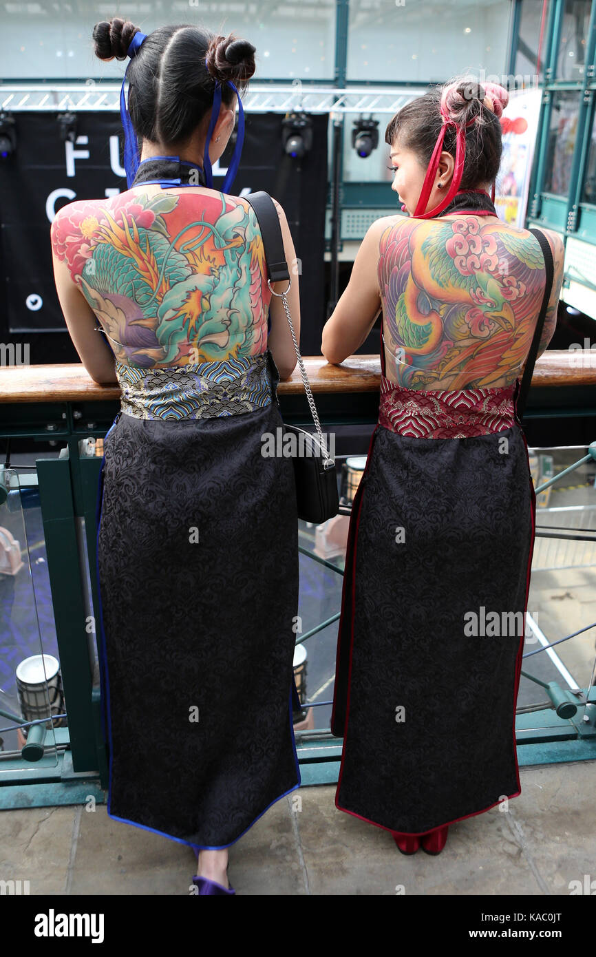 Heavily tattooed woman hi-res stock photography and images - Alamy