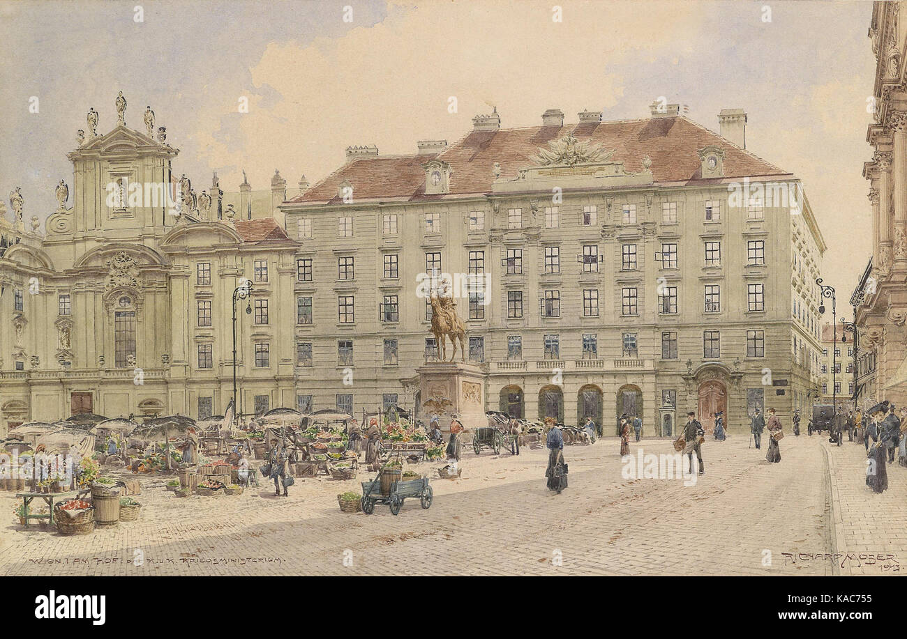 Richard Moser Am Hof Kriegsministerium 1913 Stock Photo - Alamy