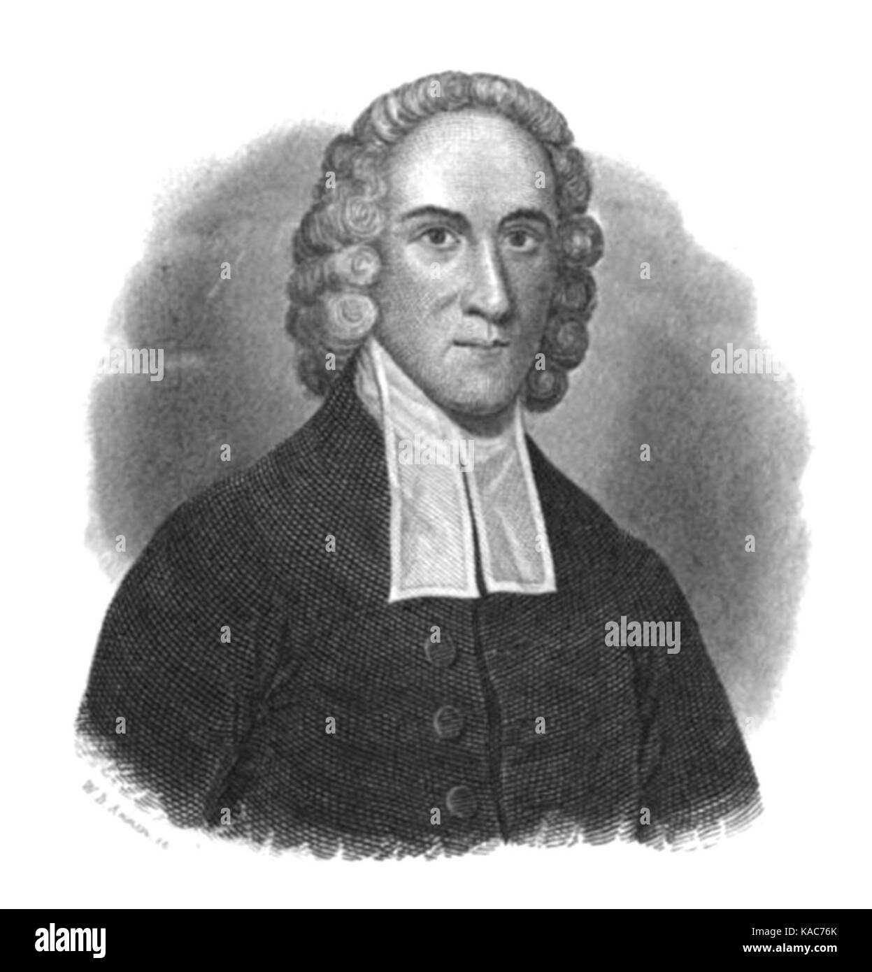 Rev. Dr. Jonathan Edwards (1837 engraving Stock Photo - Alamy