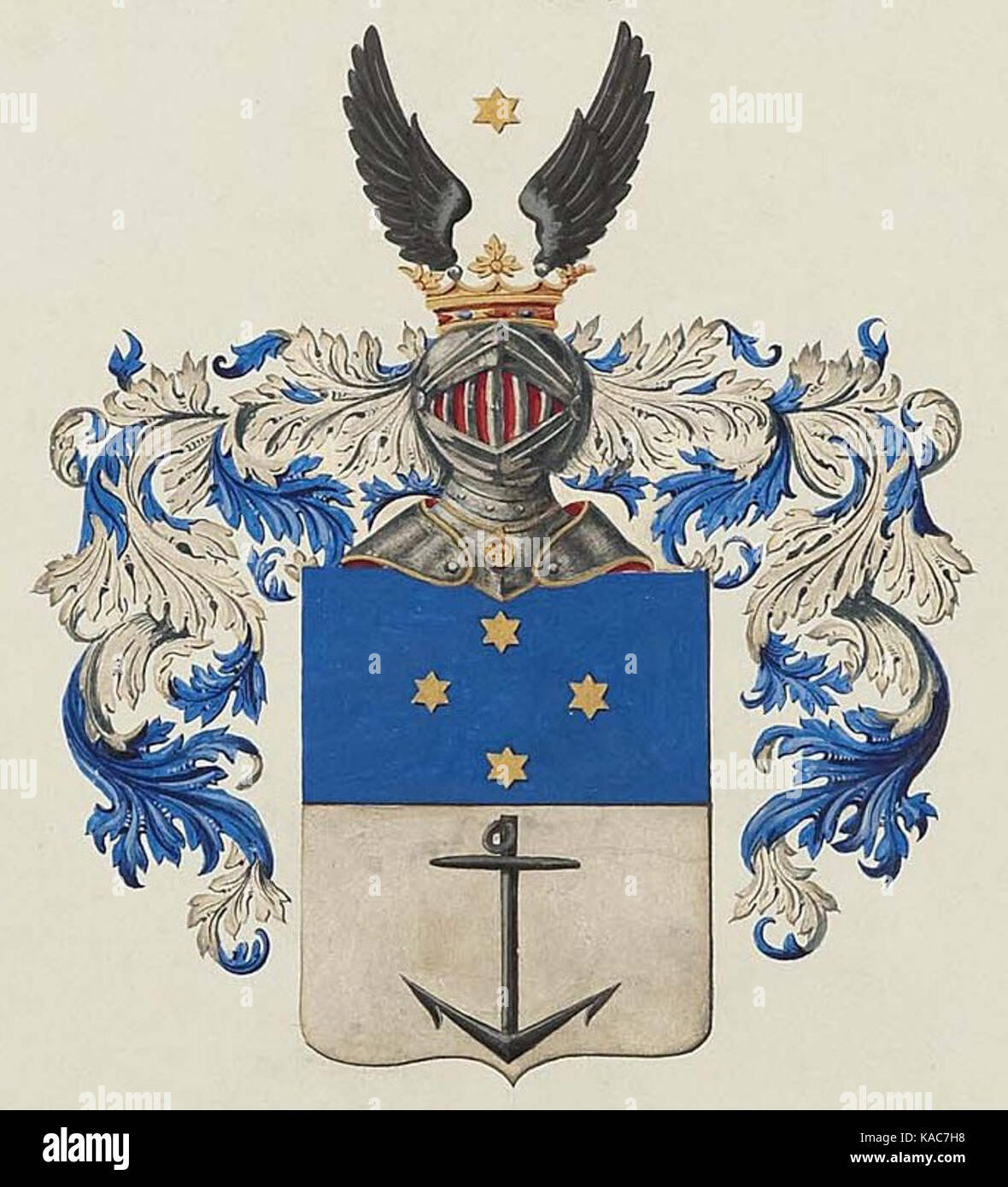 Simonov Ivan Mikh ch coat of arms 1846 Stock Photo - Alamy