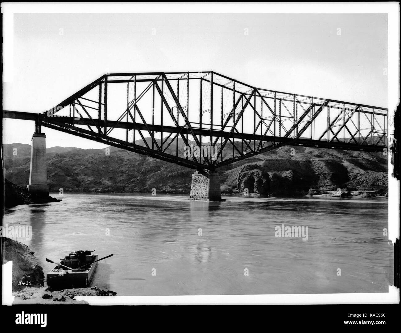Santa Fe Bridge at Needles, over the Colorado River to Arizona, 1900 ...