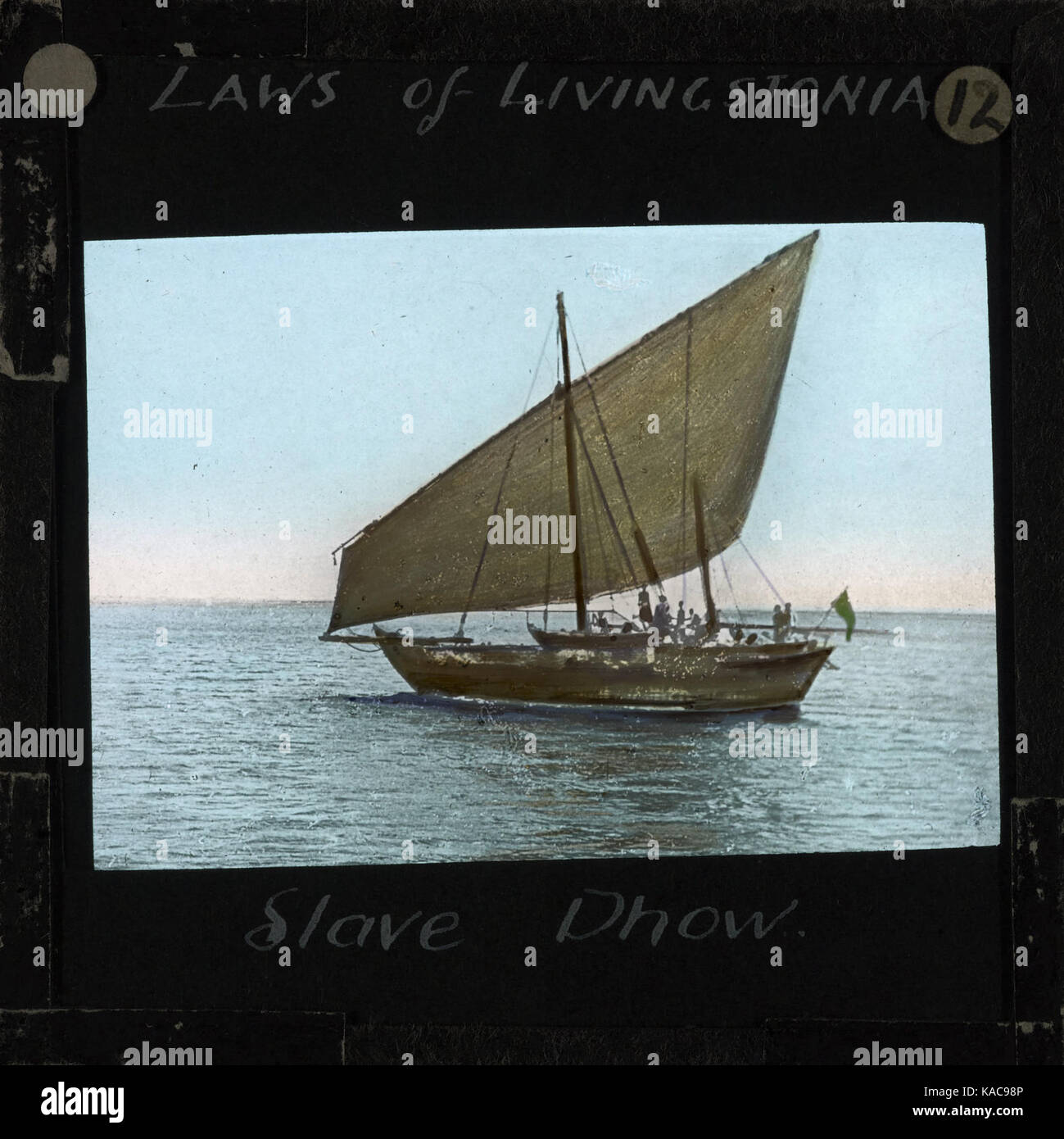 Slave Dhow or sailing ship, Malawi, (s.d.) (imp cswc GB 237 CSWC47 LS5 ...