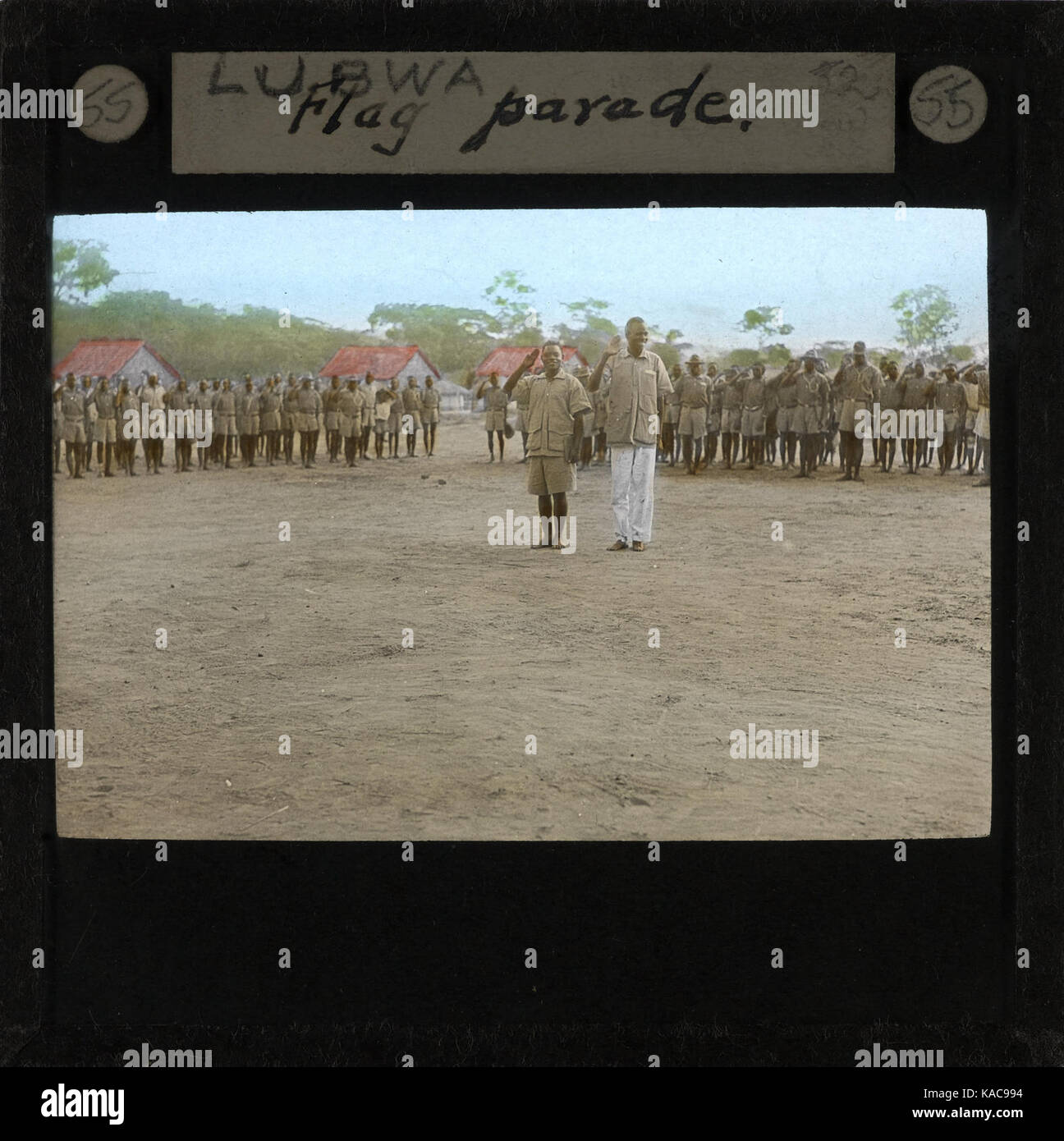 Scout Parade, Lubwa Mission, Zambia, ca.1905 ca.1940 (imp cswc GB 237 ...