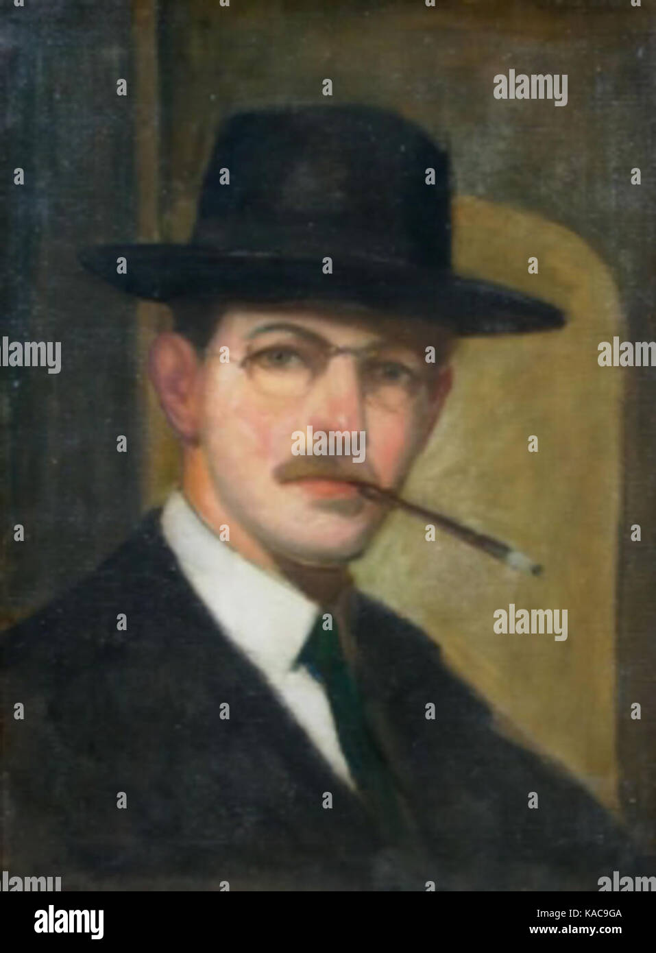 Richard Edward Miller Selfportrait Stock Photo - Alamy