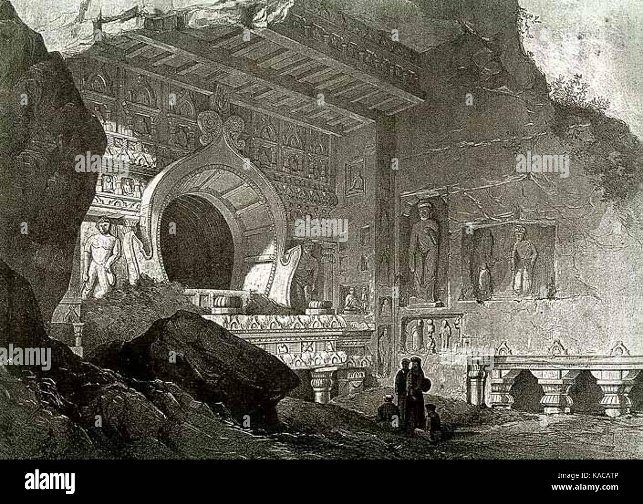 Ajanta cave 19 hi-res stock photography and images - Alamy