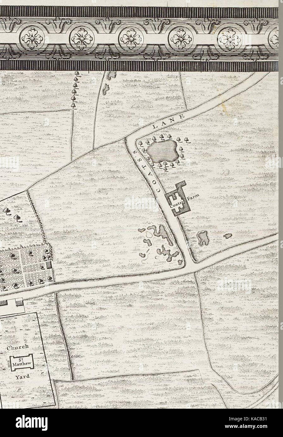 Rocque Map of London 1746 018 Stock Photo - Alamy