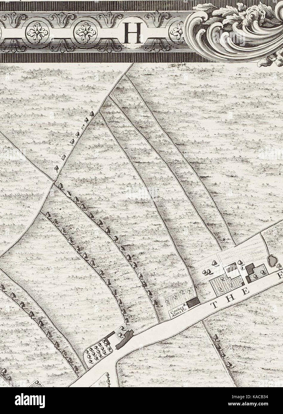 Rocque Map of London 1746 023 Stock Photo - Alamy