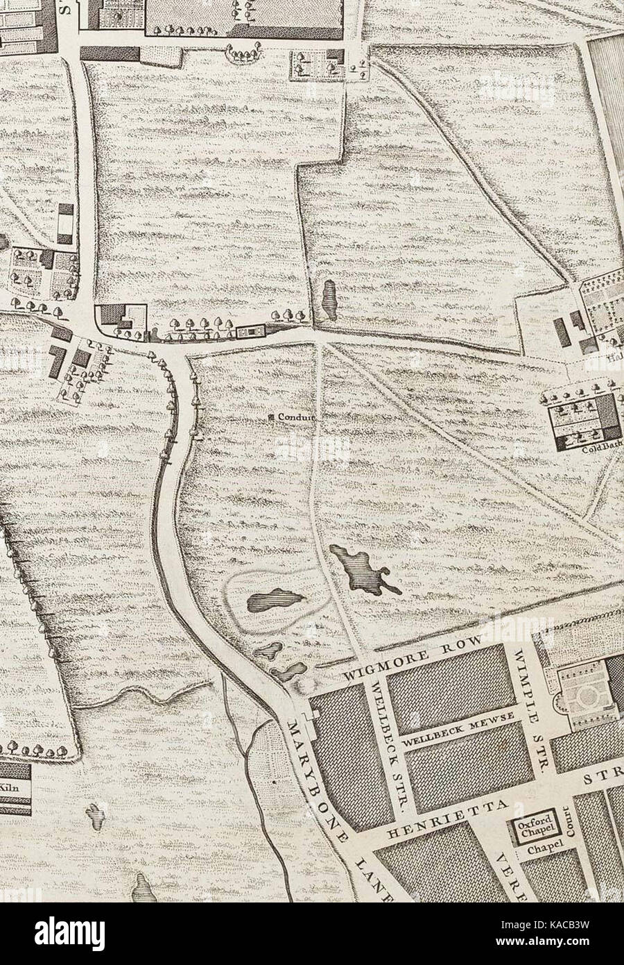 Rocque Map of London 1746 051 Stock Photo - Alamy