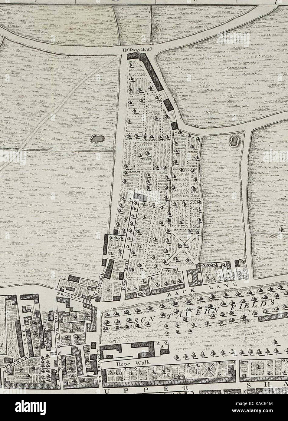 Map antique london hi-res stock photography and images - Alamy