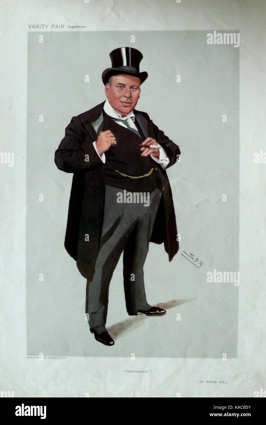 A portrait of Sir William Bull, published in Vanity Fair on April 3 ...