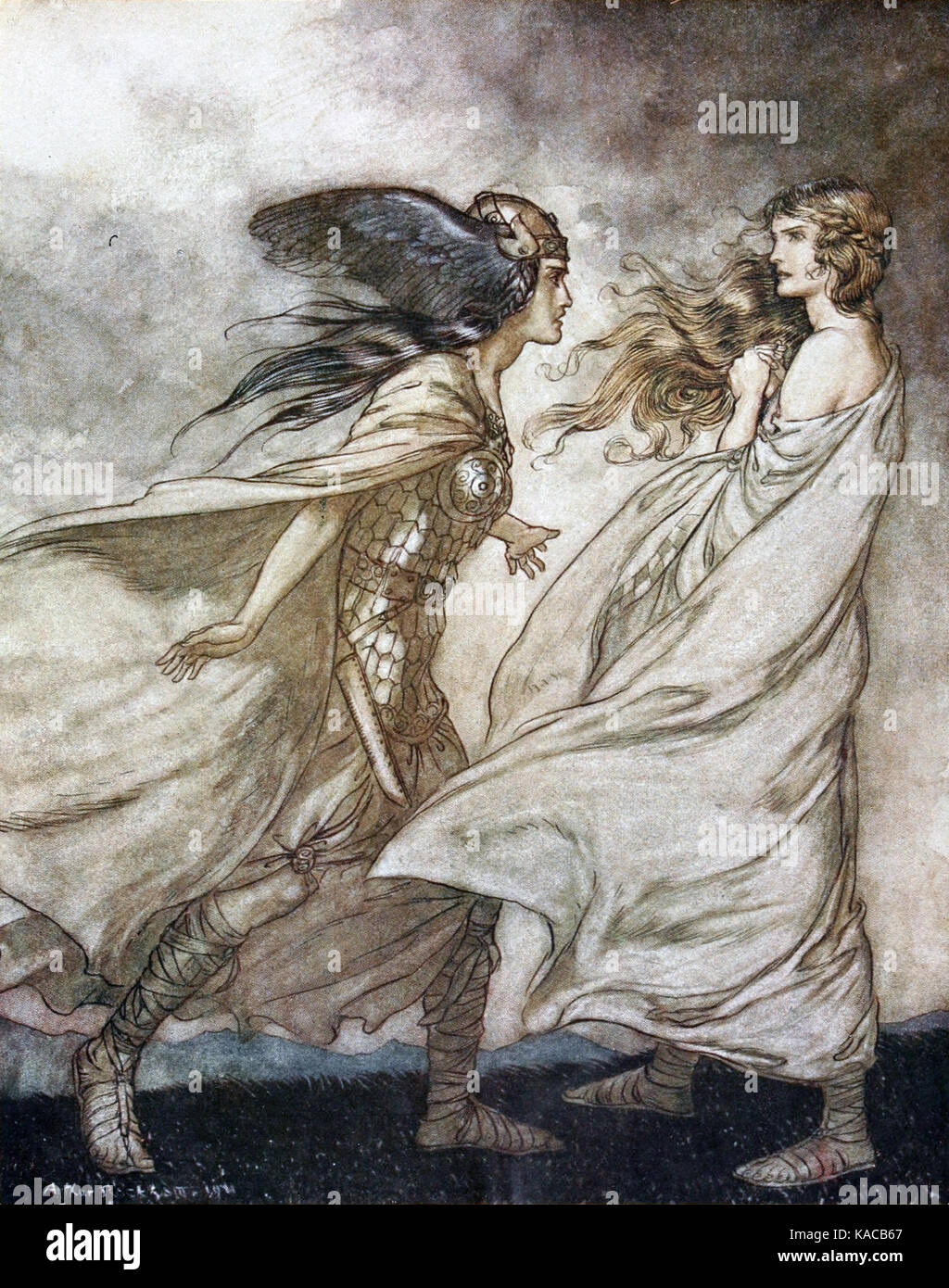 Siegfried and the Twilight of the Gods p 130 Stock Photo - Alamy