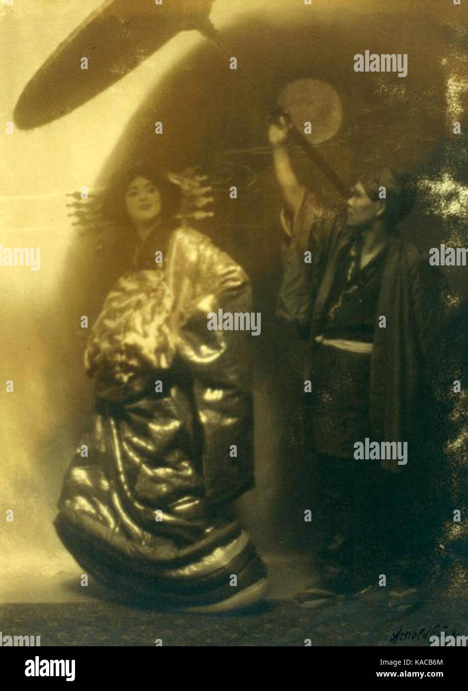 A historic photograph depicting Ruth St. Denis, a renowned American ...