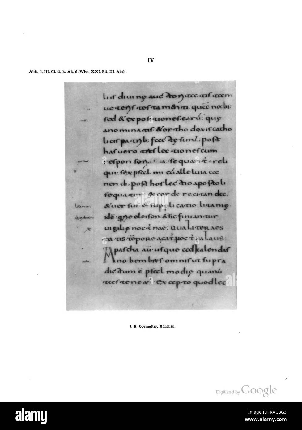 Textgeschichte der Regula S. Benedicti 141 Stock Photo - Alamy