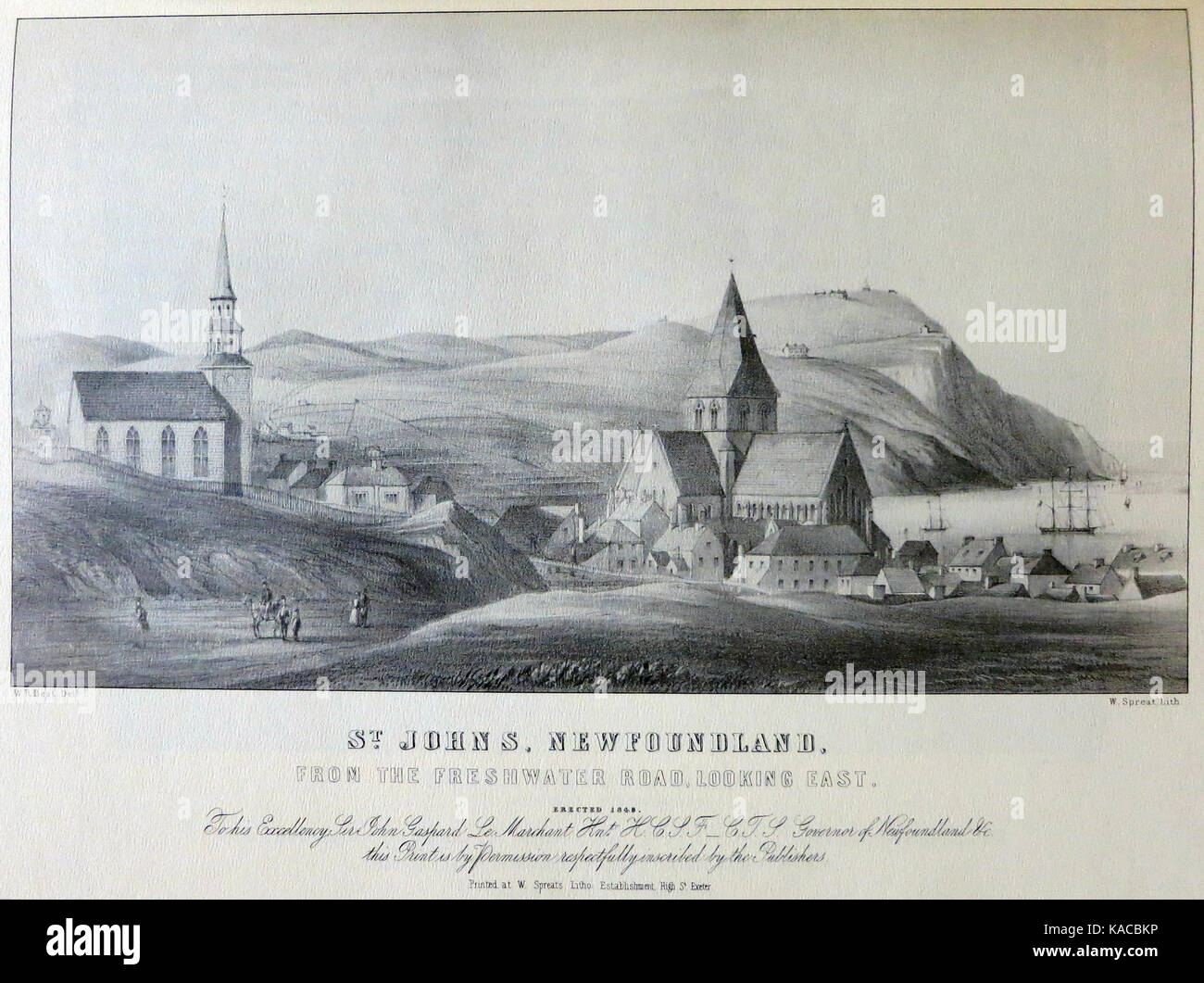 St. John's from Freshwater Road Stock Photo - Alamy