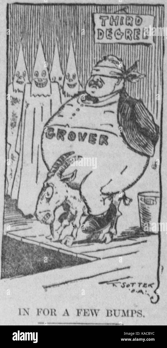 Grover cleveland cartoon Black and White Stock Photos & Images - Alamy