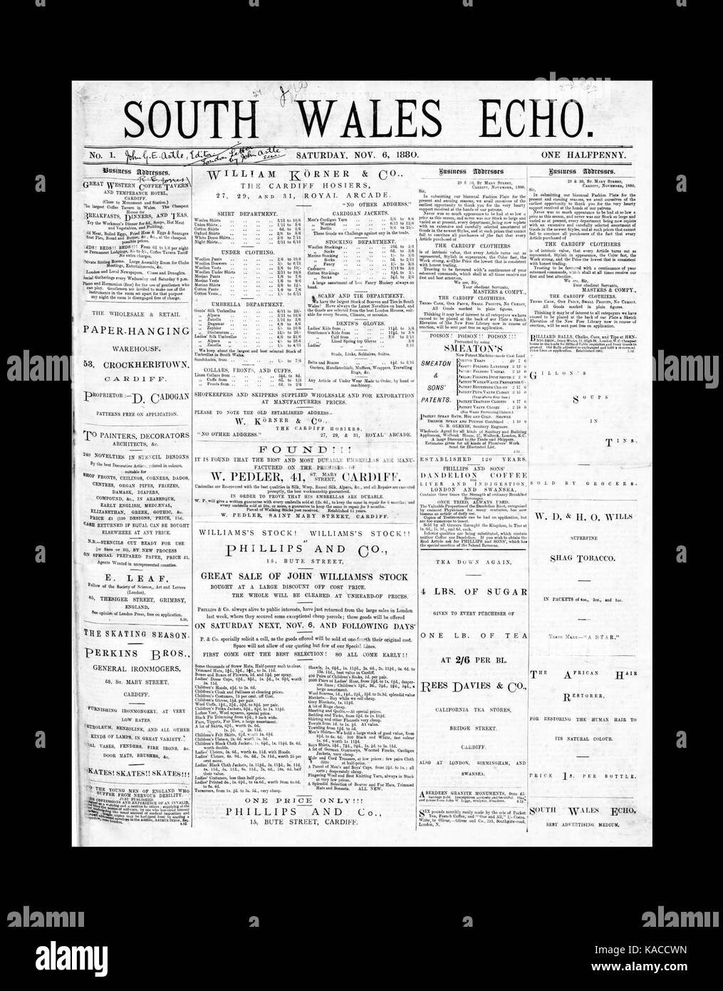 6 nov 1880 hi-res stock photography and images - Alamy