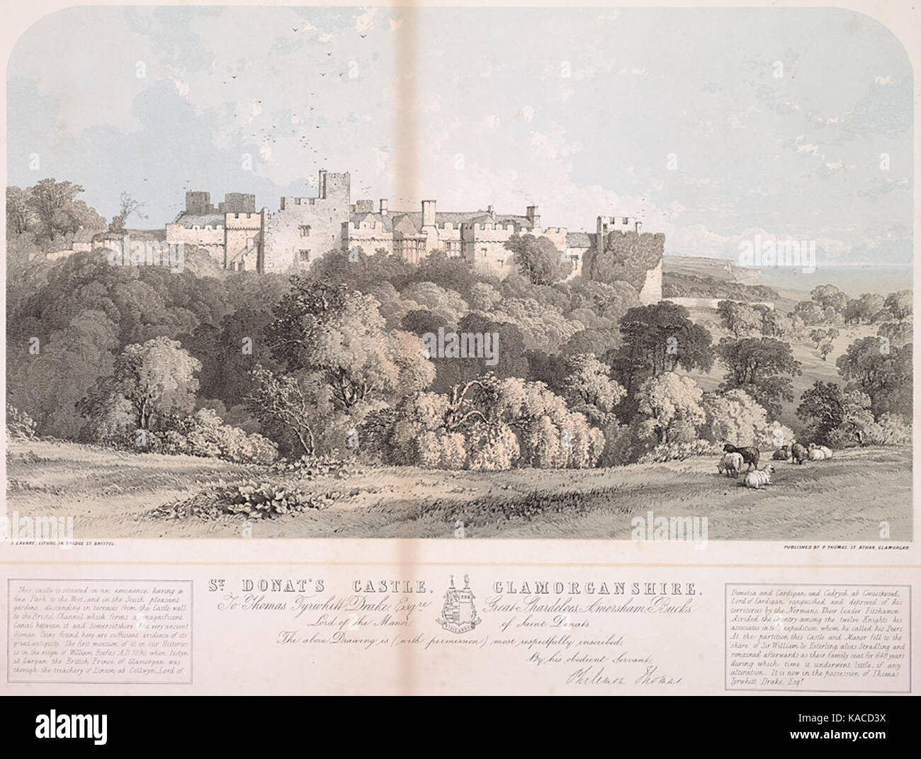 St donats castle hi-res stock photography and images - Alamy