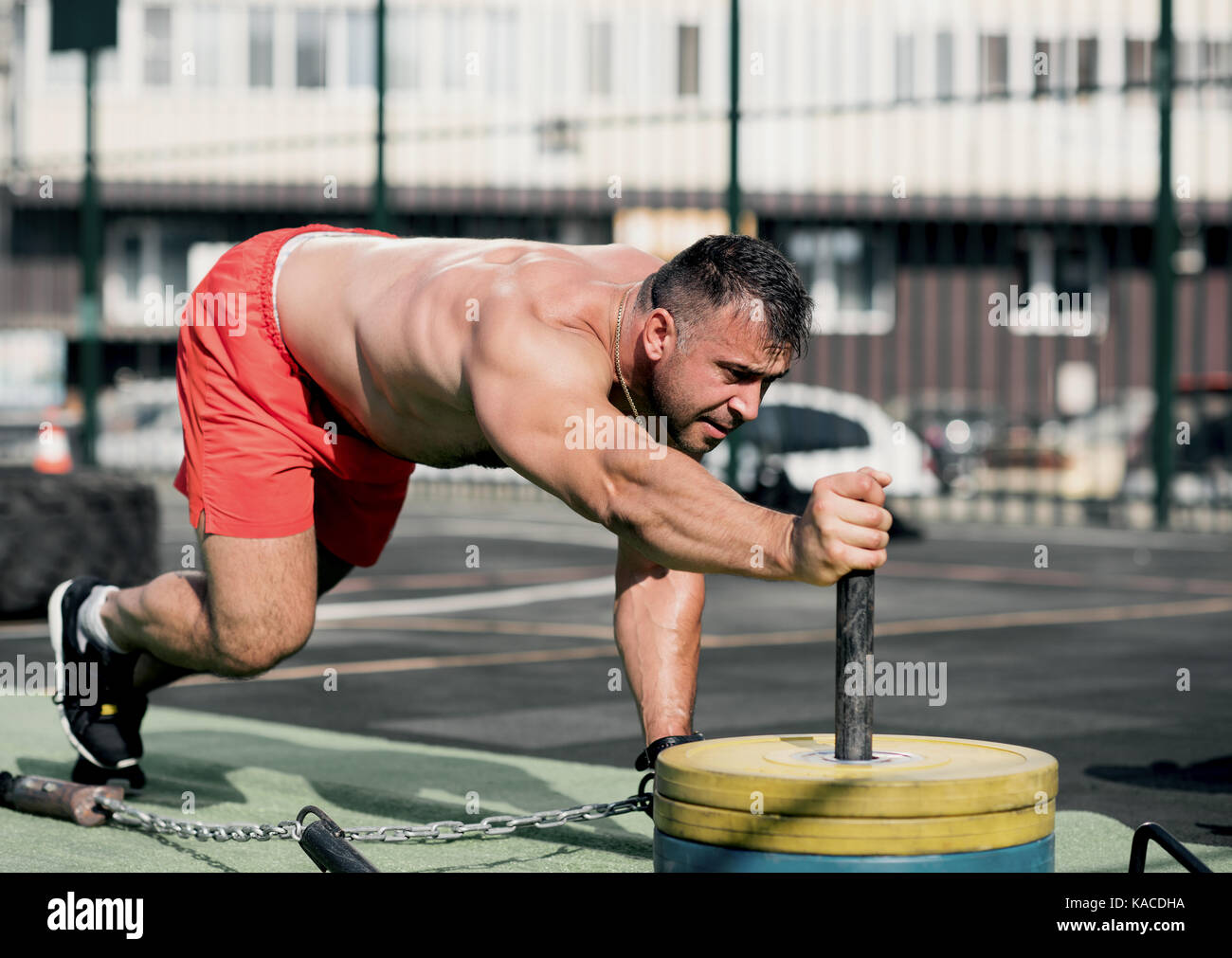 training men on the street Stock Photo - Alamy