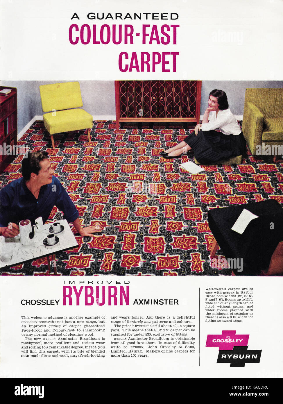 Carpet advert old hi-res stock photography and images - Alamy