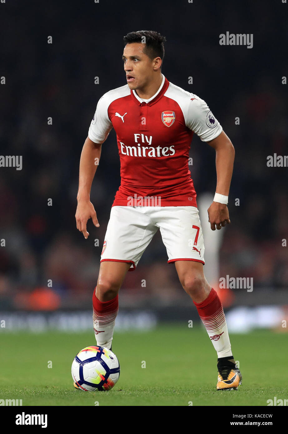 Arsenal's Alexis Sanchez during the Premier League match at the ...