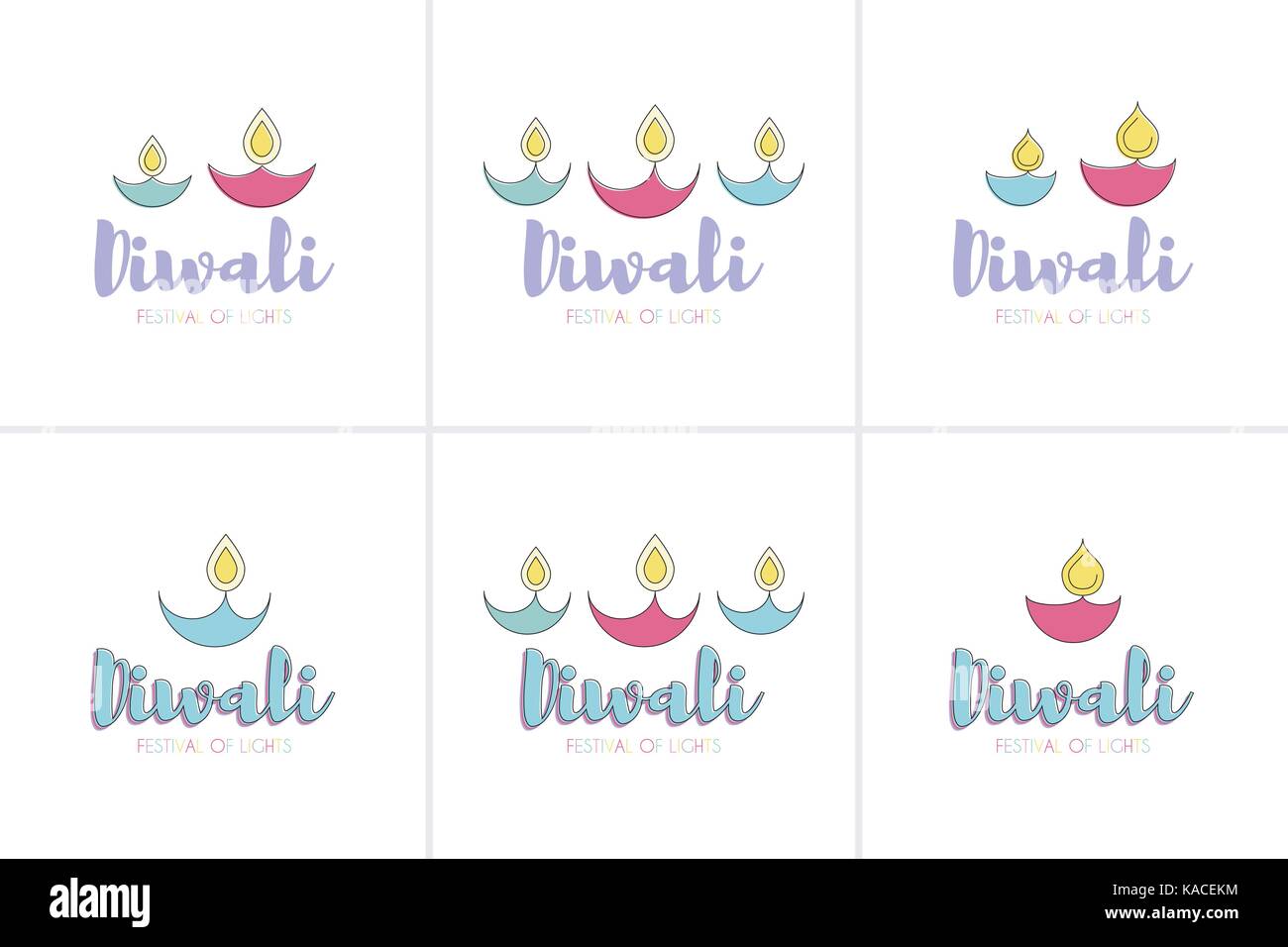 Happy Diwali text design Stock Vector Image & Art - Alamy