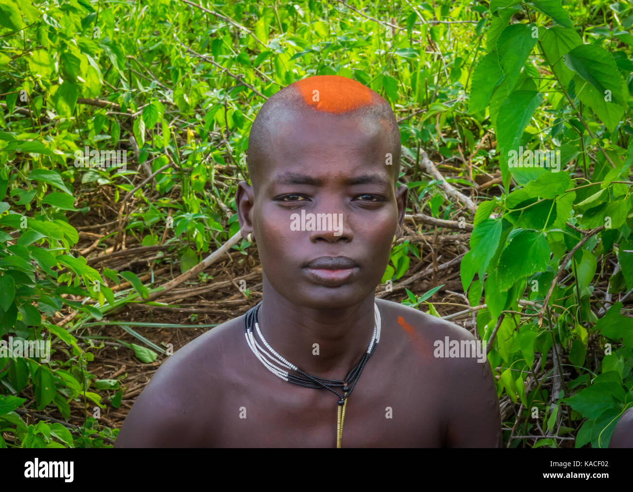 Bodi tribe woman hana mursi hi-res stock photography and images - Alamy
