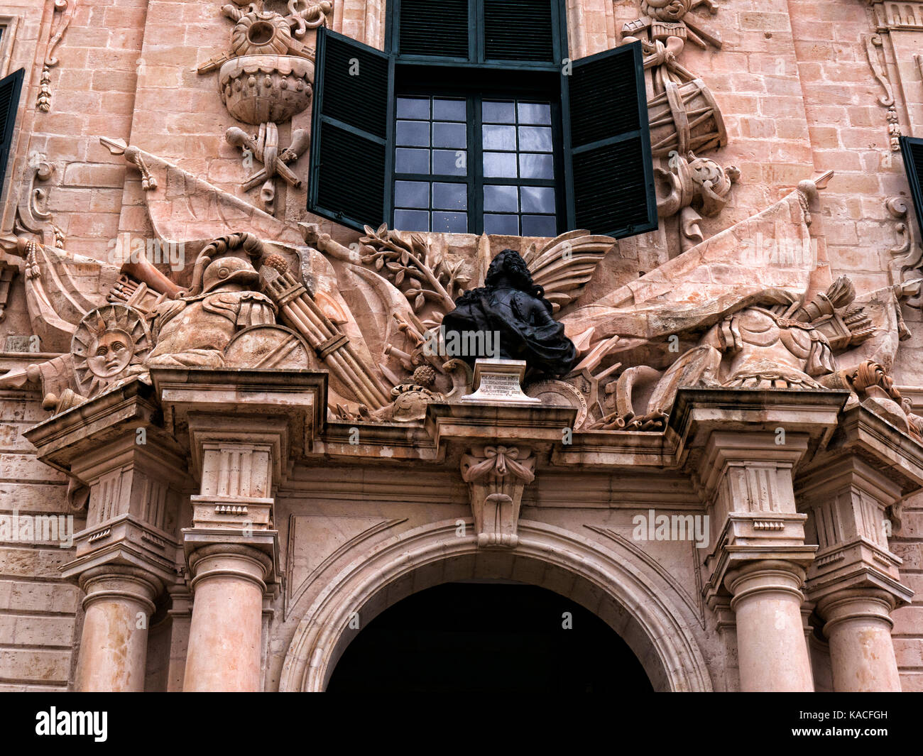 Details of the architecture on the island of Malta Stock Photo - Alamy