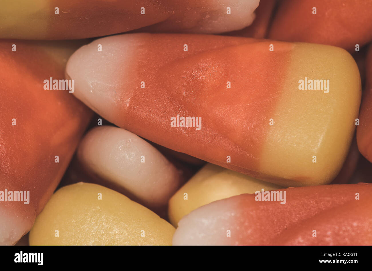 Candy Corn Pieces Closeup Stock Photo - Alamy