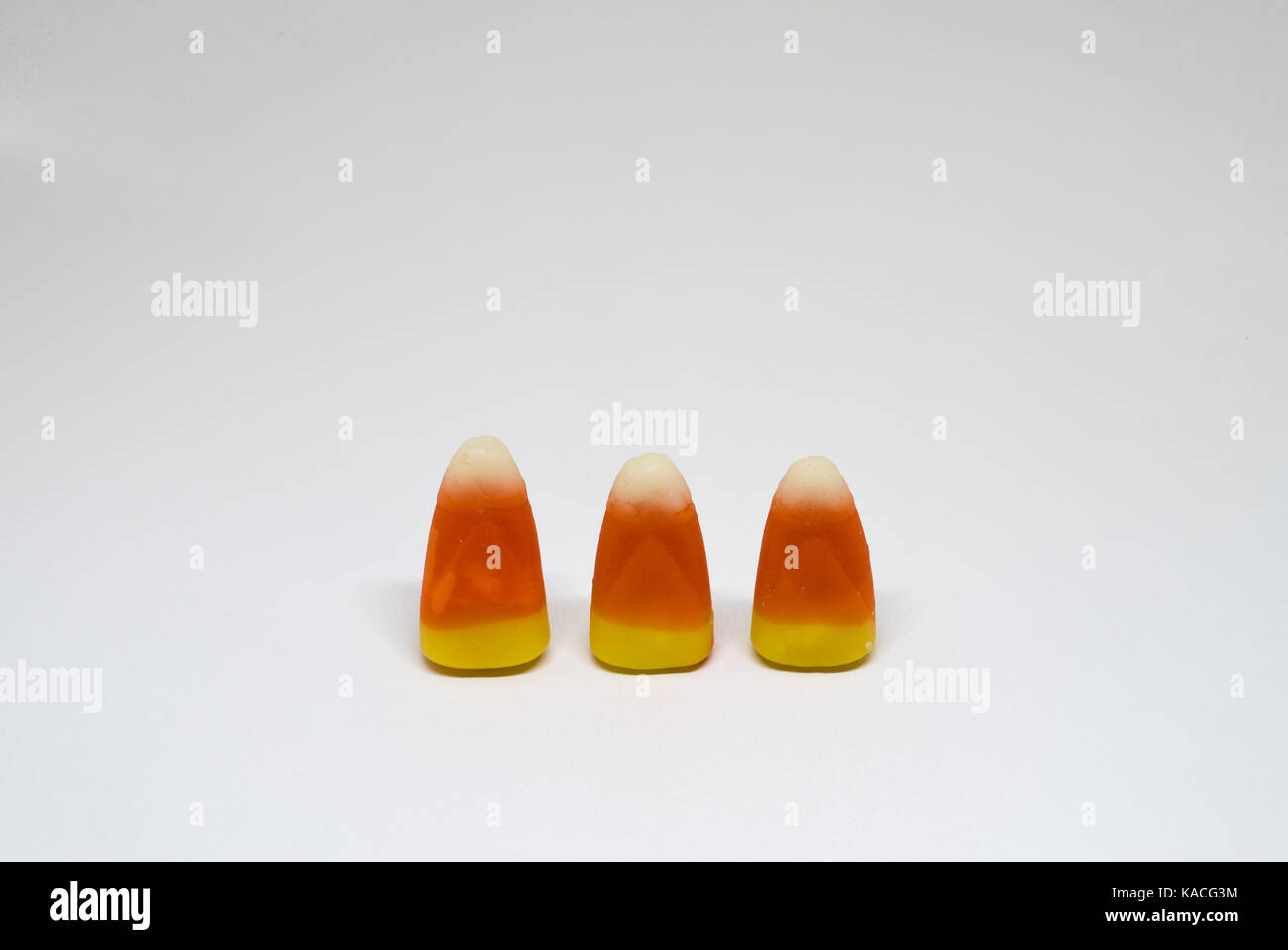 Candy Corn on White Background Stock Photo - Alamy