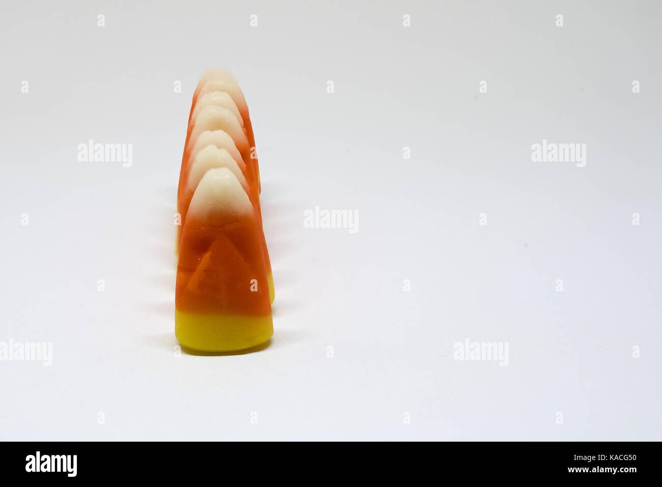 Candy Corn in a Row Stock Photo - Alamy