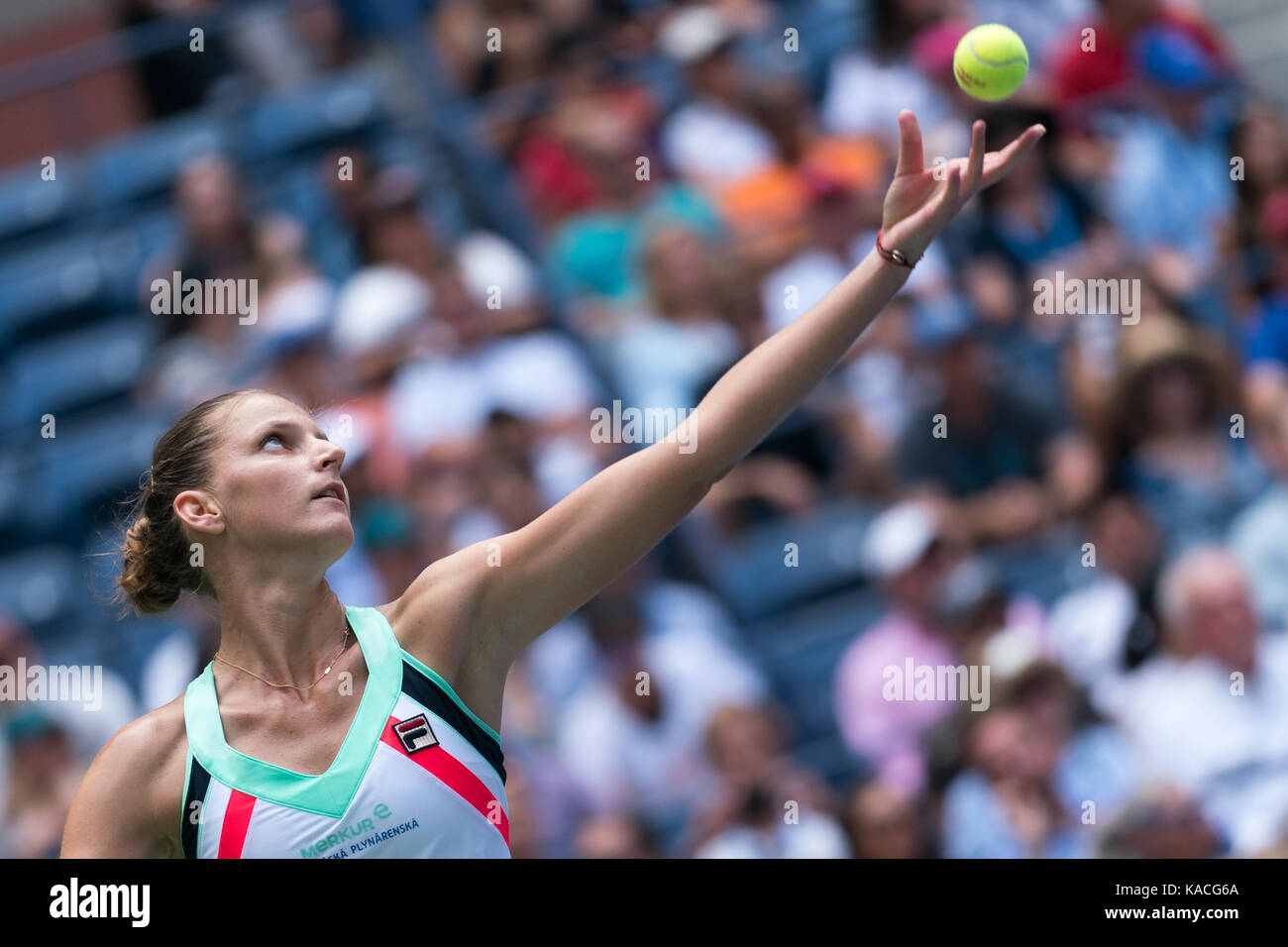 Karolina Pliskova (CZE) competing at the 2017 US Open Tennis ... Karolina Pliskova (CZE) competing at the 2017 US Open Tennis ...