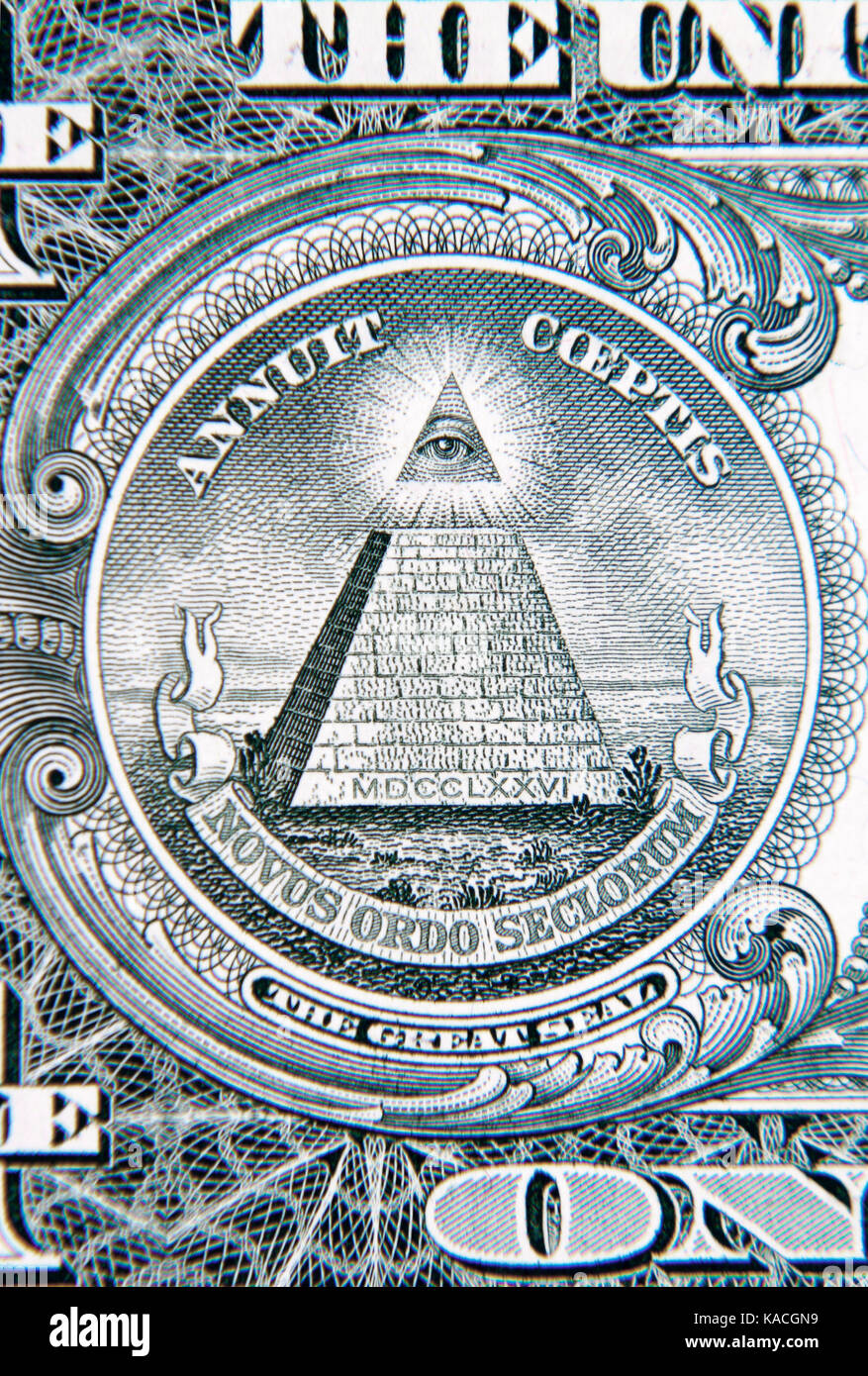 Reverse side one dollar bill hi-res stock photography and images - Alamy