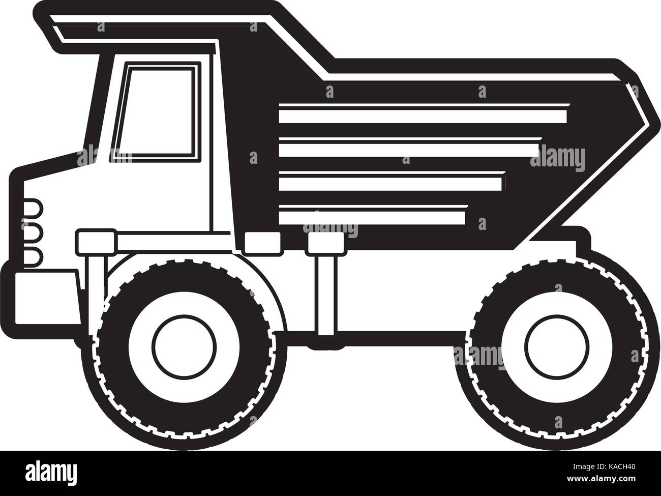 Dump Truck Outline Clip Art