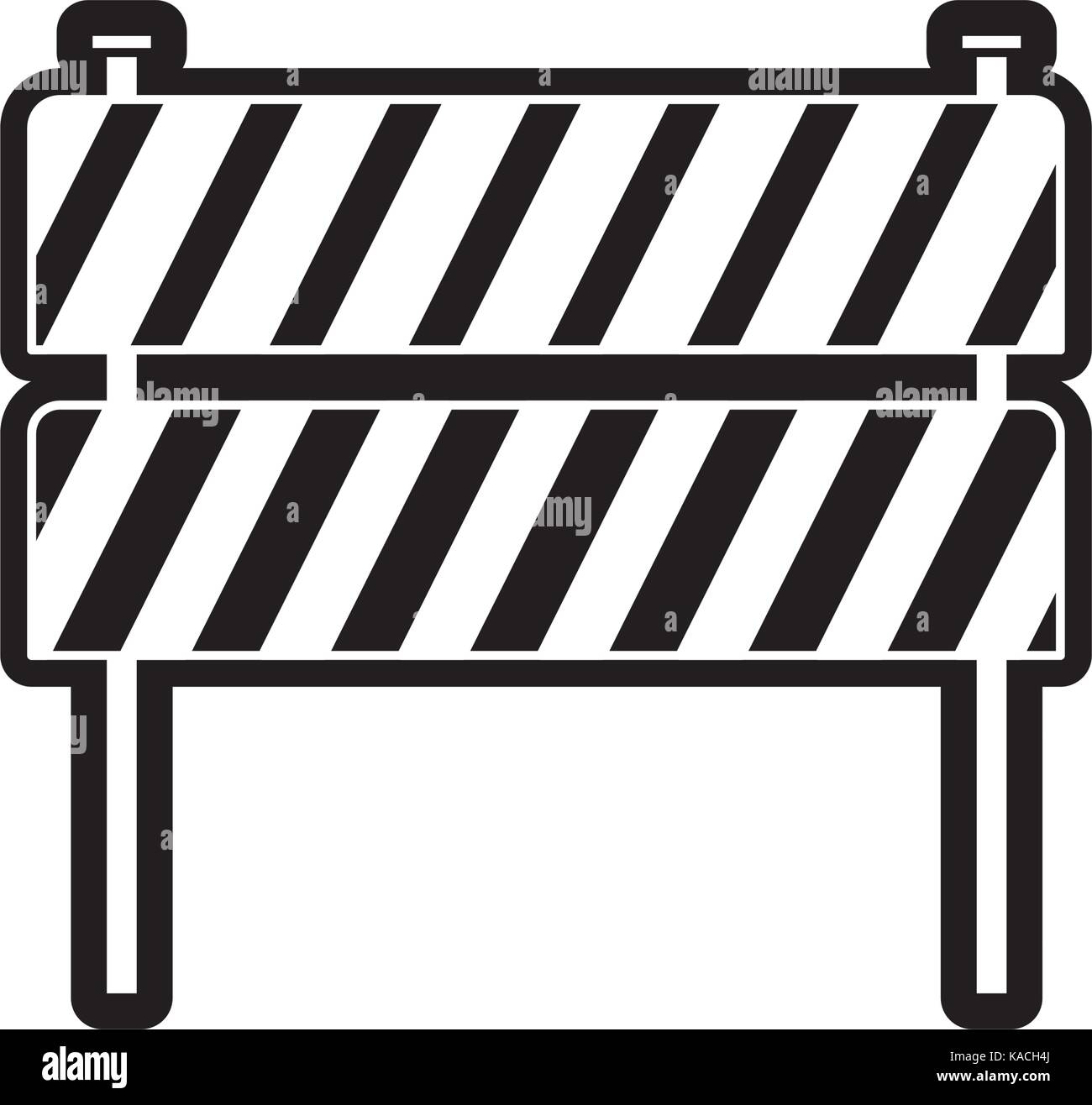 traffic fence flat icon black silhouette Stock Vector Image & Art - Alamy