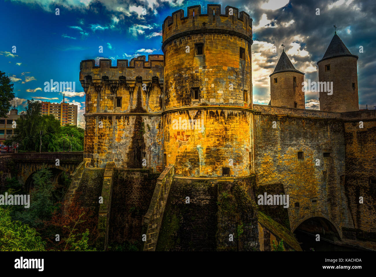 The German s Gate in Metz, France Stock Photo - Alamy