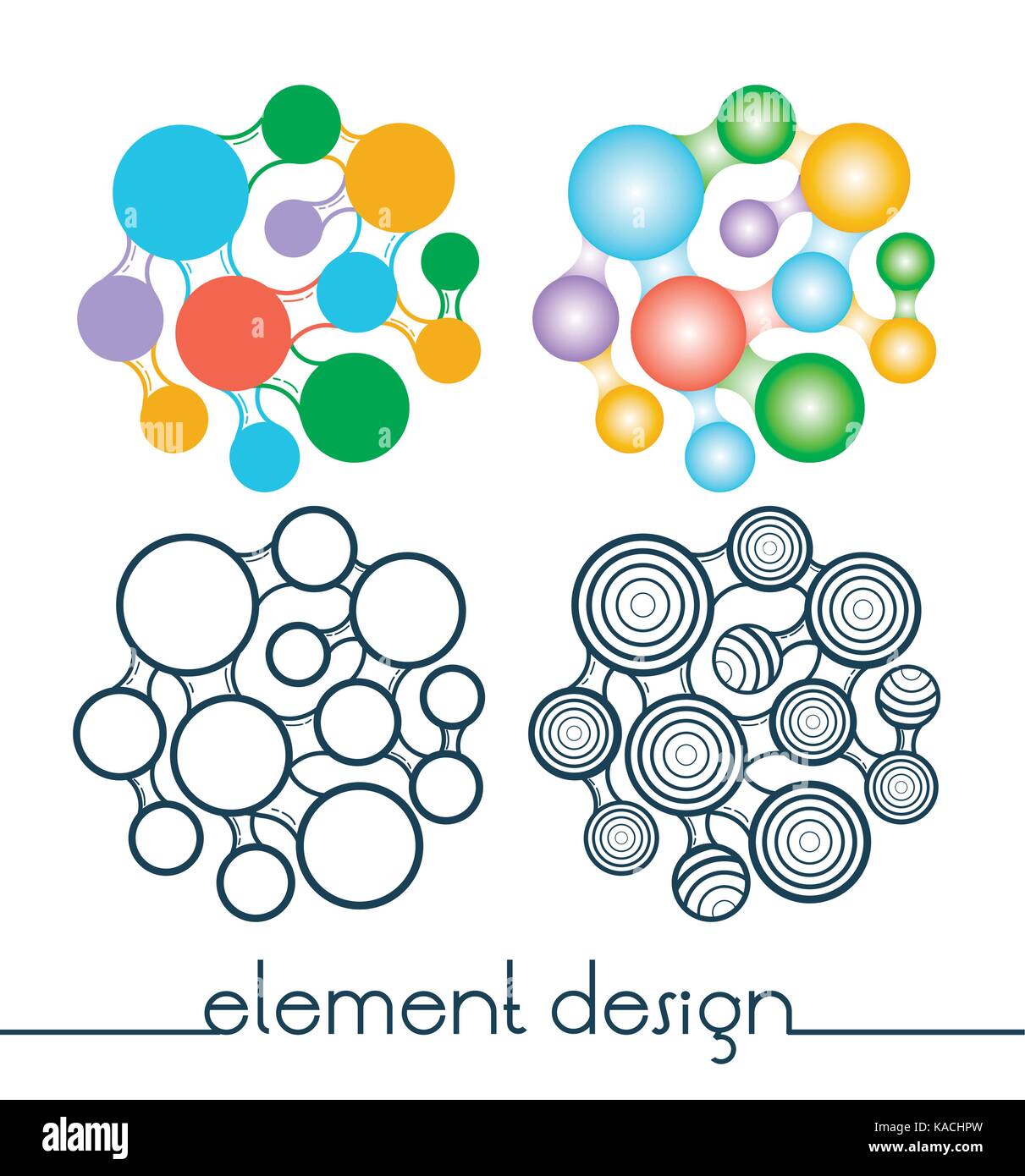 abstract design element as a logo, company symbol. The concept of ...
