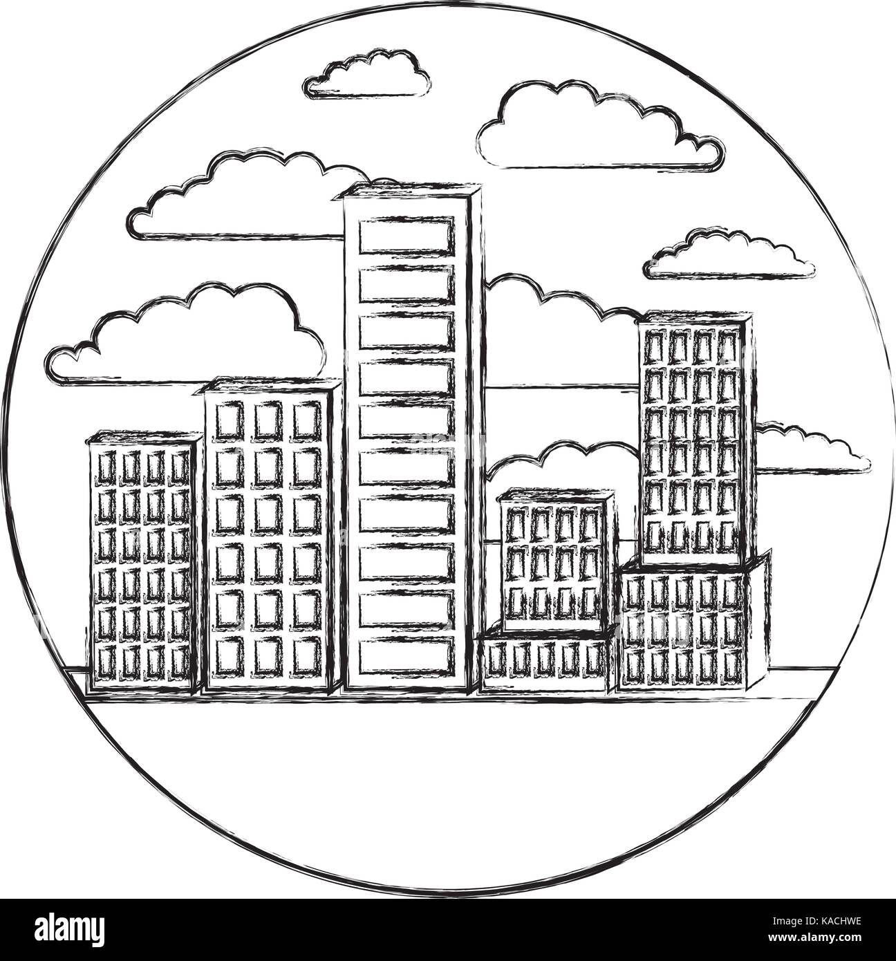 Circular Glass Building Stock Vector Images - Alamy
