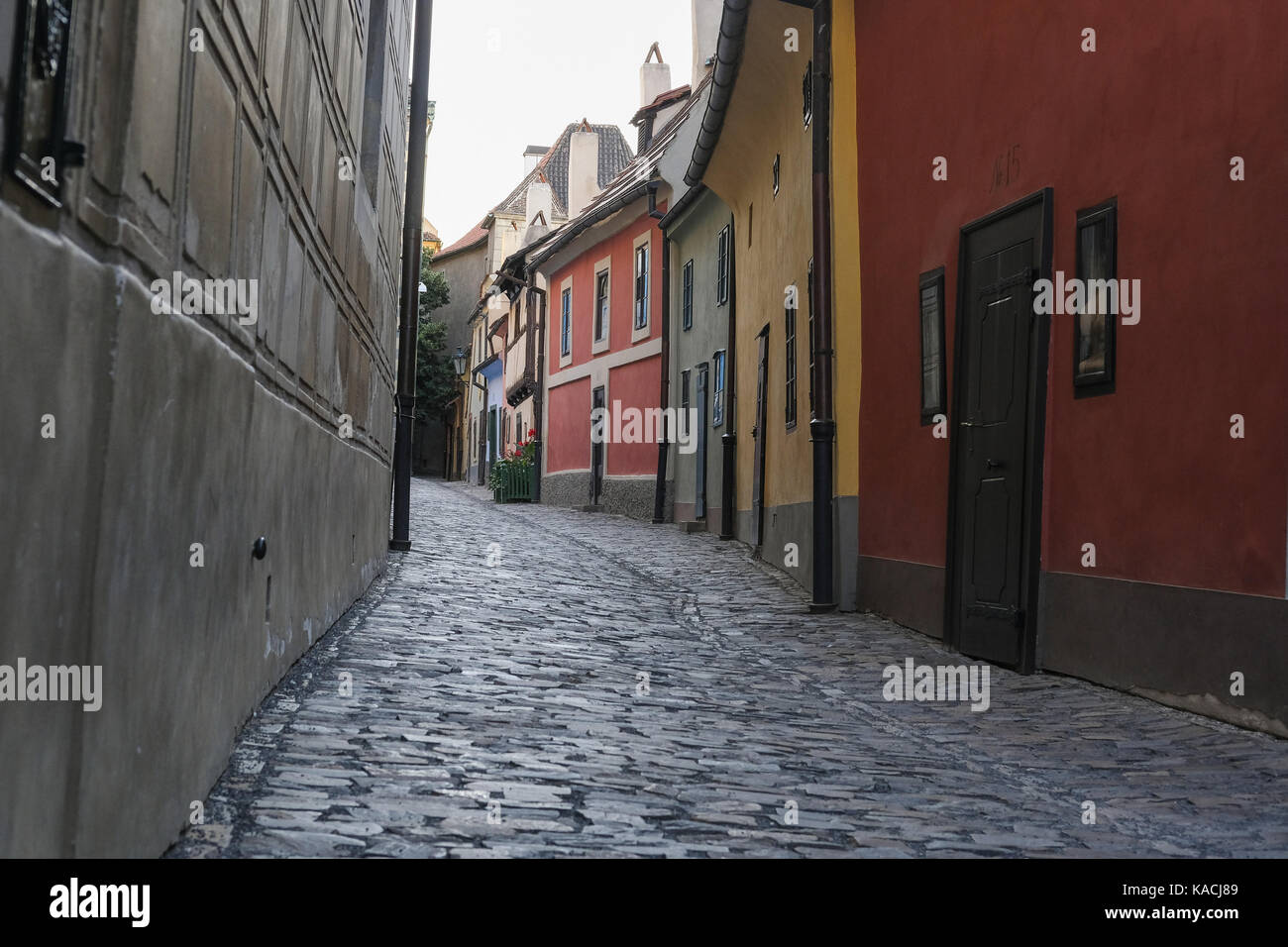 The Golden Alley is a famous Prague street located next to the Prague ...