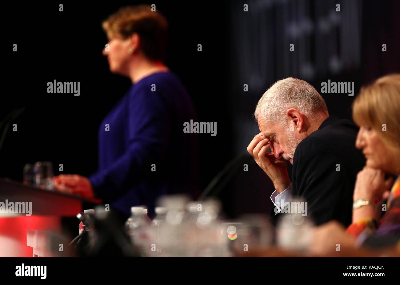 Jeremy corbyn during conference hi-res stock photography and images - Alamy