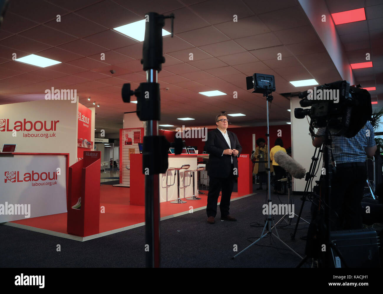 Deputy Labour leader Tom Watson during early morning interviews at the ...
